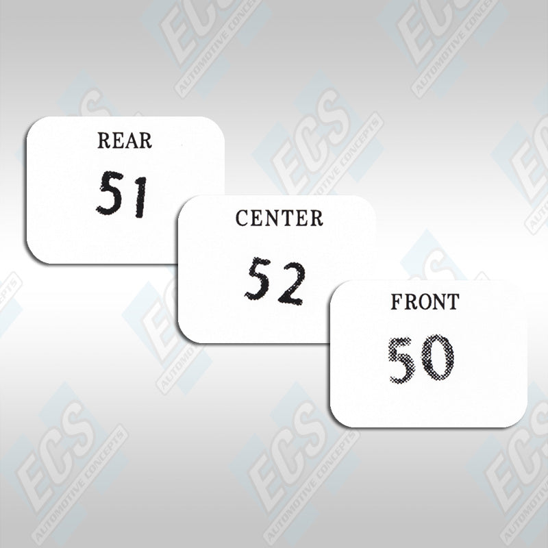 1969-71 Chrysler Six Pack Carb Decals (Multiple Options!) – ECS ...
