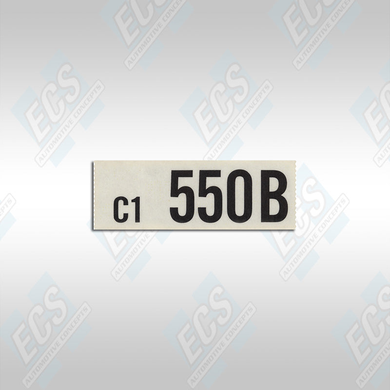 1964 1/2 - 1965 Ford: Engine Identification Decal (Multiple Options ...
