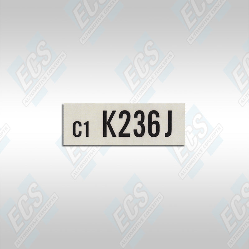 1968 Ford: Engine Identification Decal (Multiple Options!) – ECS ...