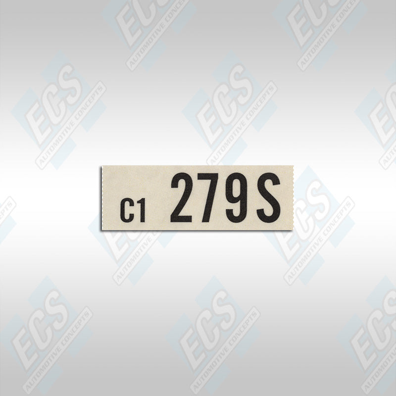 1969-73 Ford: Engine Identification Decal (Multiple Options!) – ECS ...