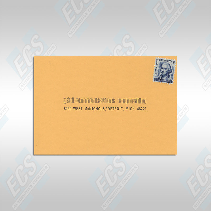 1969-70 Boss 429 Mustang: Questionnaire Card – ECS Automotive Concepts