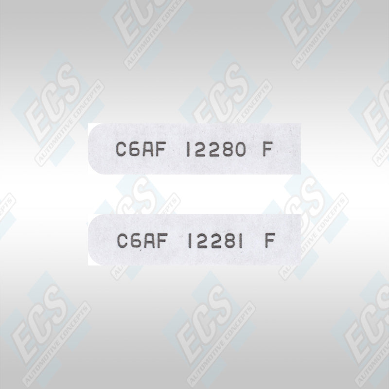 1965-70 Mustangs: Spark Plug Wire ID Tags For Left & Right Bank of Eng ...