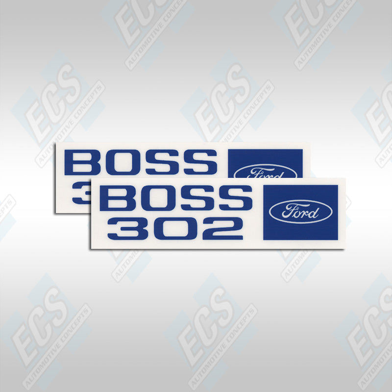 1969-70 Mustang Boss 302 Valve Cover Decals (Multiple Options!) – ECS ...