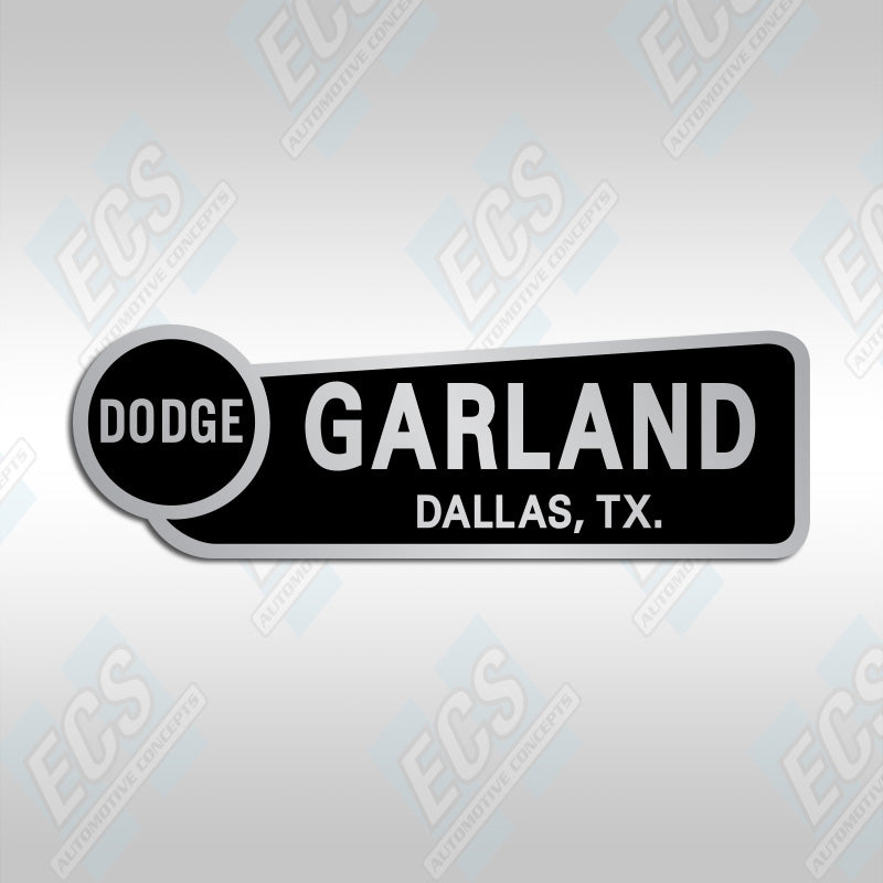 Dodge Dealership Bumper Decal (Multiple Cities/Dealerships Available ...